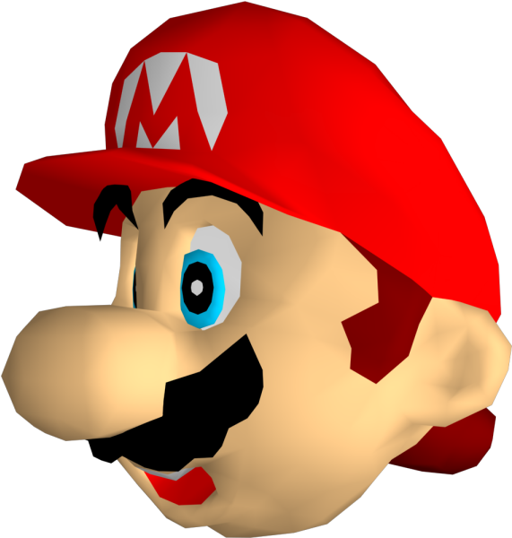 Download Mario Head Png - Mario 64 Head Png - ClipartKey