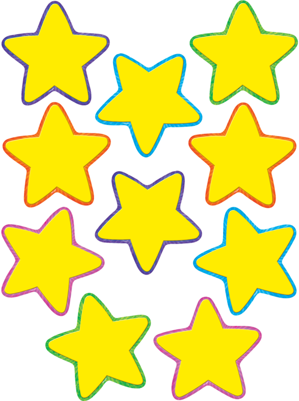 Download Yellow Stars Accents - Yellow Star Template Printable - ClipartKey
