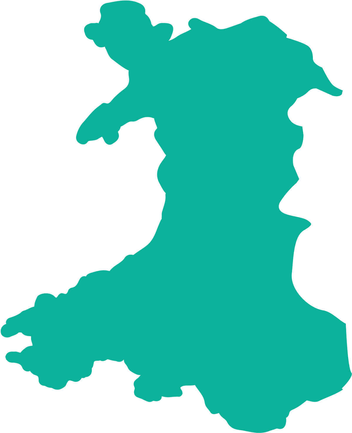 Download Wales Map Png - ClipartKey