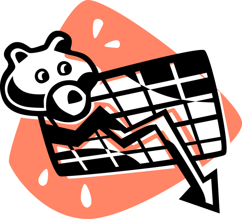 Download Vector Illustration Of Financial Stock Market Brown - ClipartKey