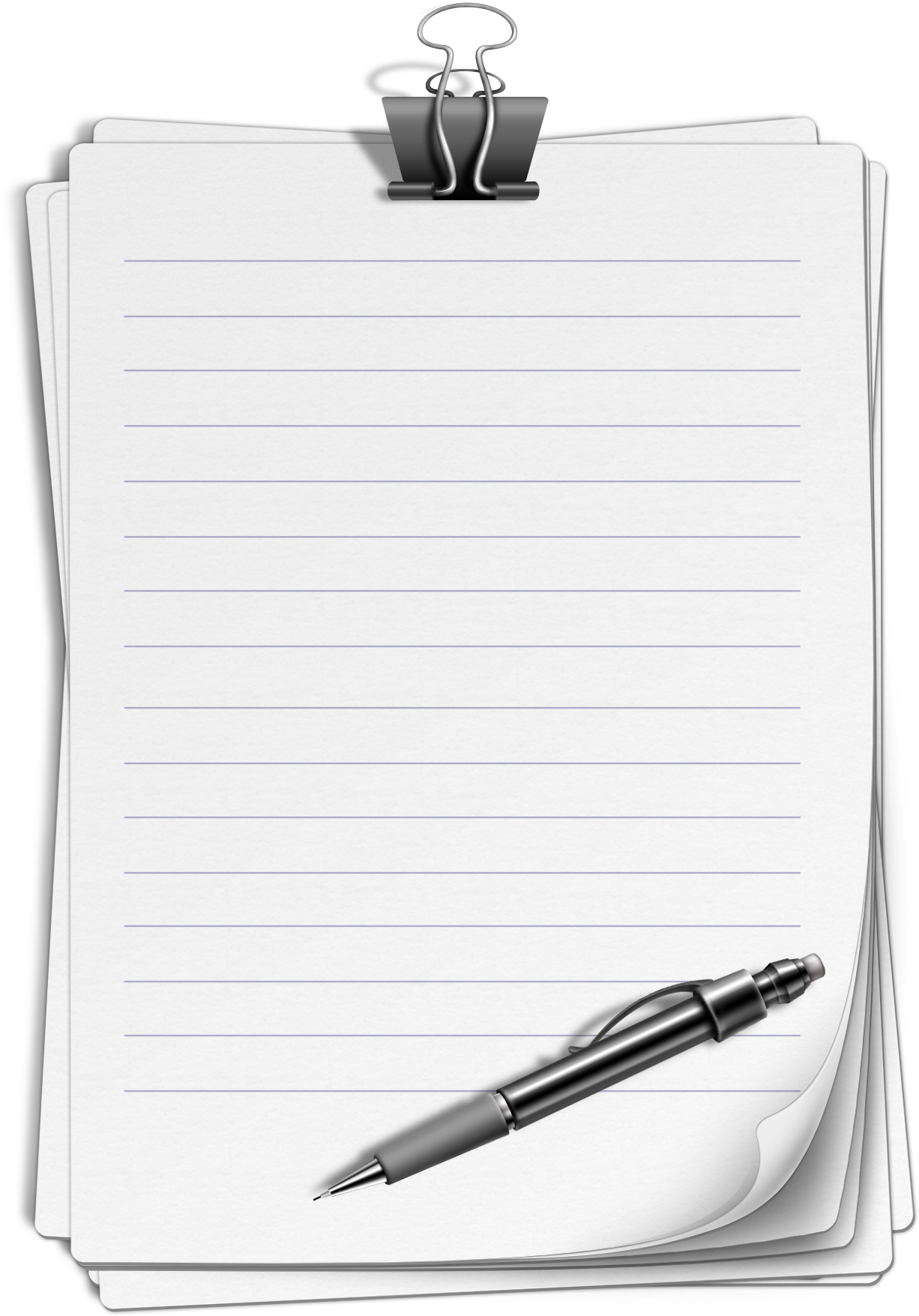 Download Transparent Pen And Paper Clipart - ClipartKey