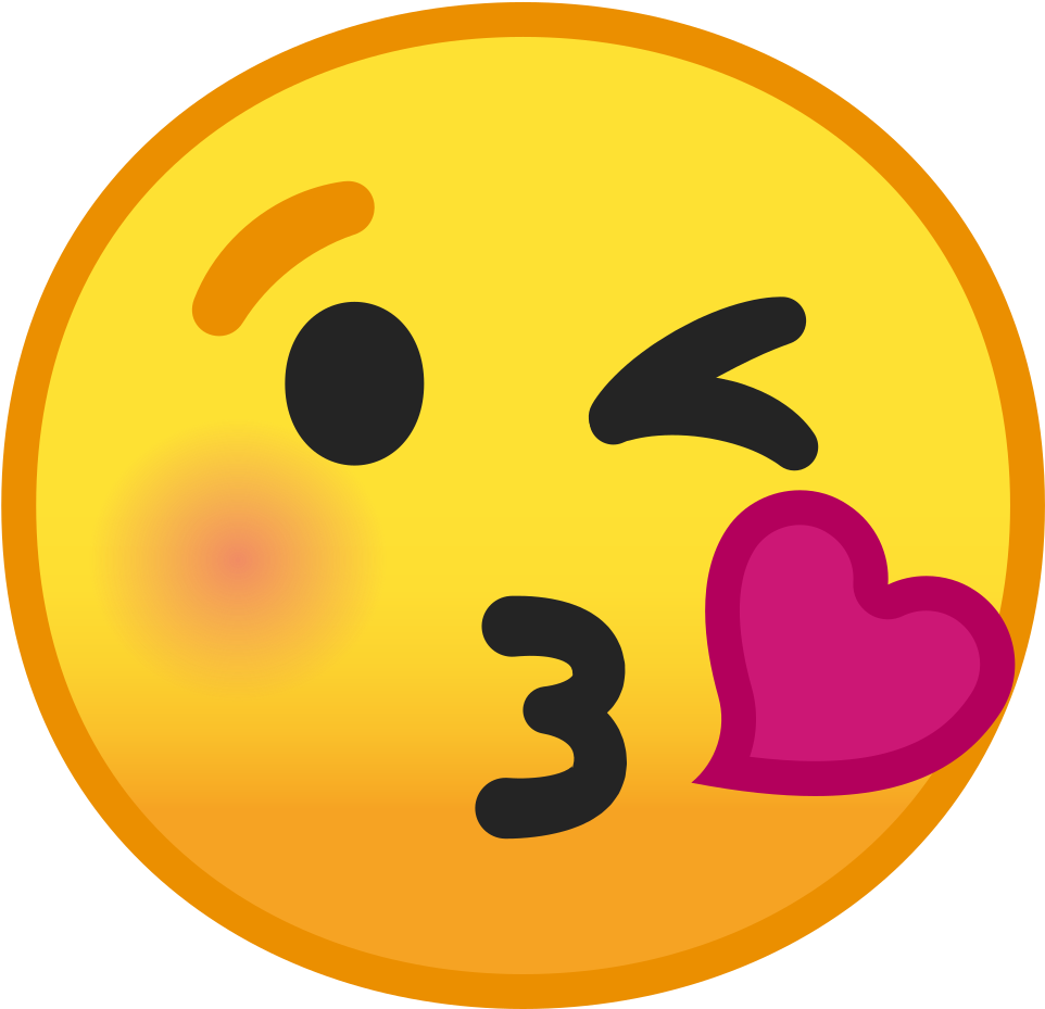 Download Emogis Png Kissy Face Emoji - Android Kiss Emoji - ClipartKey