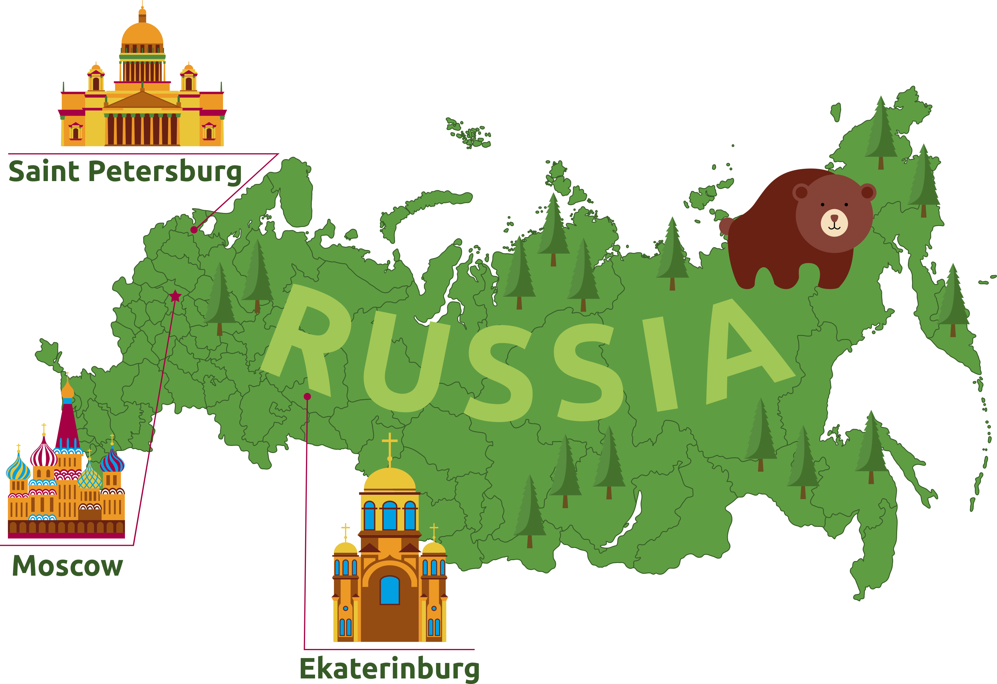 Download Russia Map Visualization - ClipartKey