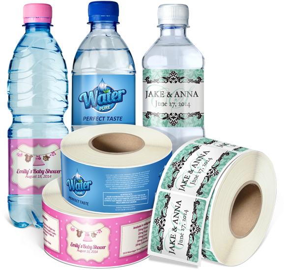 Download Water Bottle Label Png - Plastic Bottles With Labels - ClipartKey