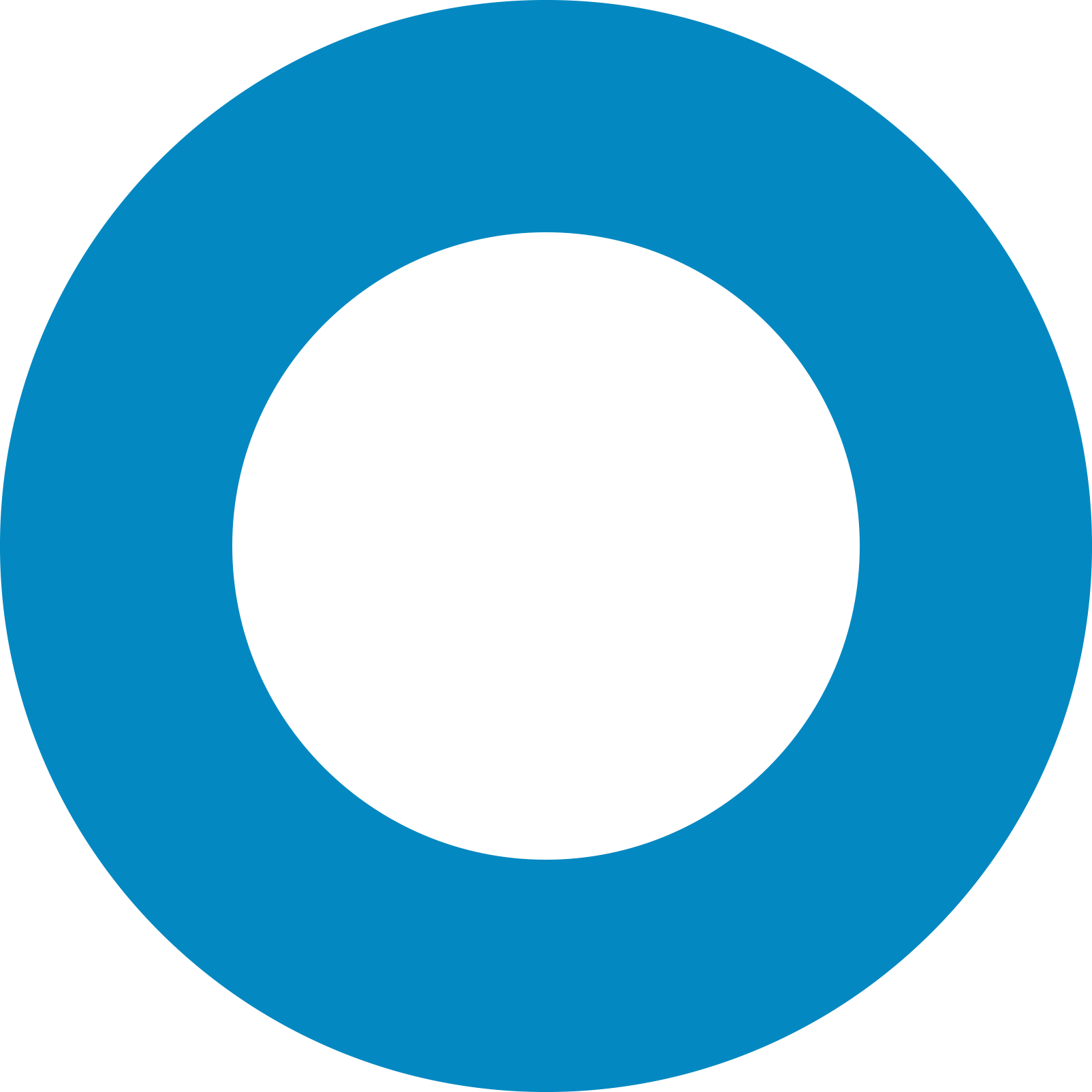 Download Clip Art Blue Circle Transparent - Okta Logo - ClipartKey