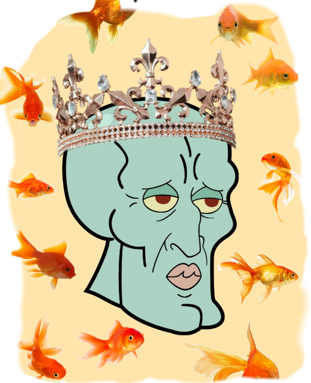 Download #goldfish #idek - Handsome Squidward - ClipartKey