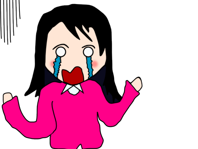 Download Tears Clipart Cute - Crying Cartoon Girl Png - ClipartKey