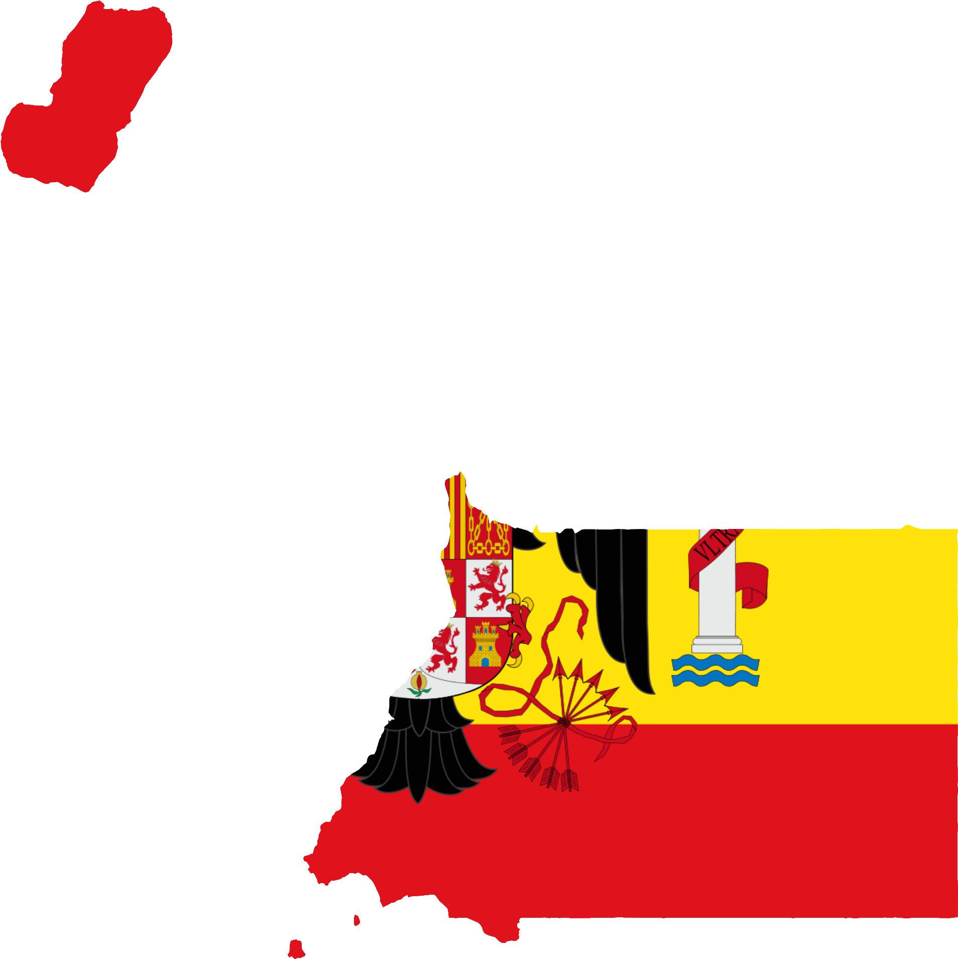 Download Flag Map Of Spanish Guinea - Equatorial Guinea Capital On Map ...