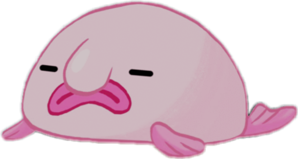 Download #blobfish #blob #blobby #pink #pinkfish #fish #sea - ClipartKey