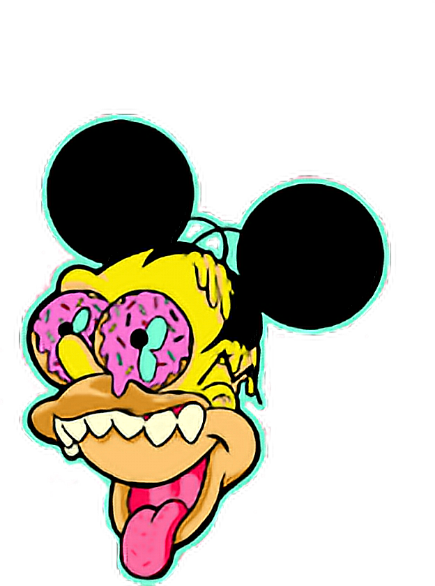 Download Mickey Mouse Trippy Drawing Clipart , Png Download - Trippy ...