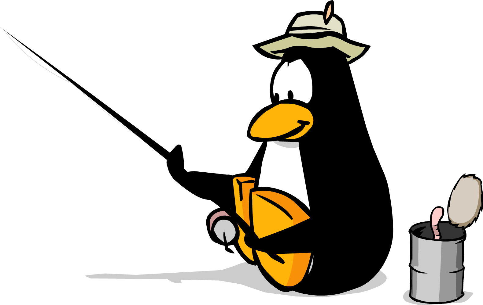 Download Transparent Penguin - Catching The Mullet In Club Penguin ...