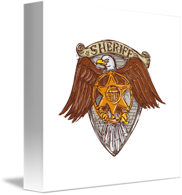 Download Badge Drawing Sheriff - Drawing - ClipartKey