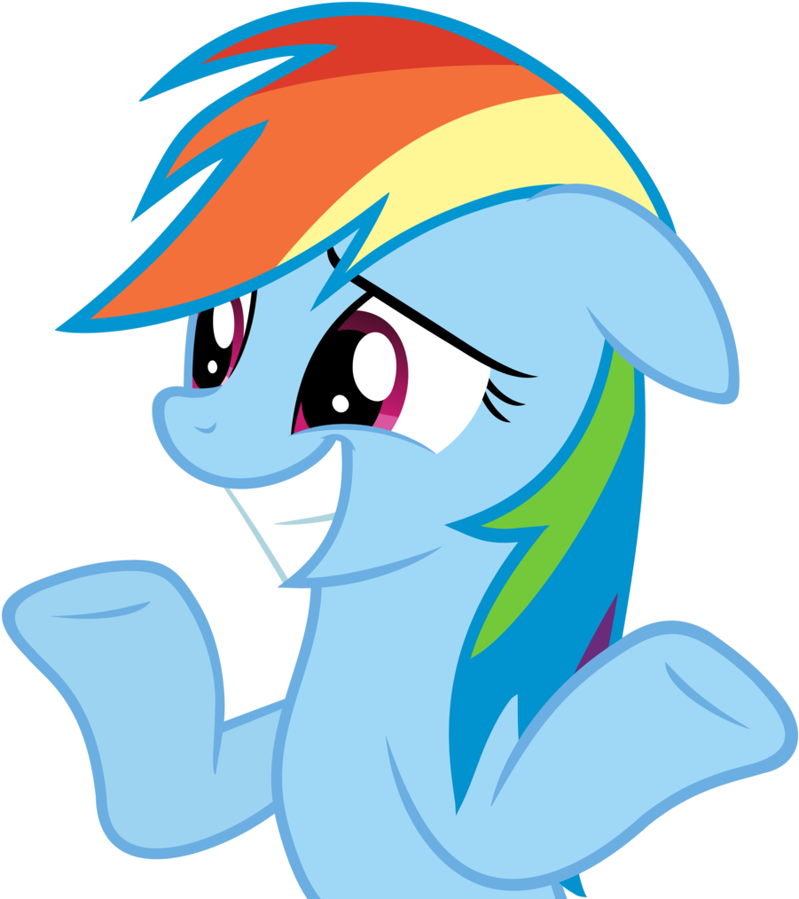 Download Nervous Clipart Transparent - Mlp Rainbow Dash Nervous ...