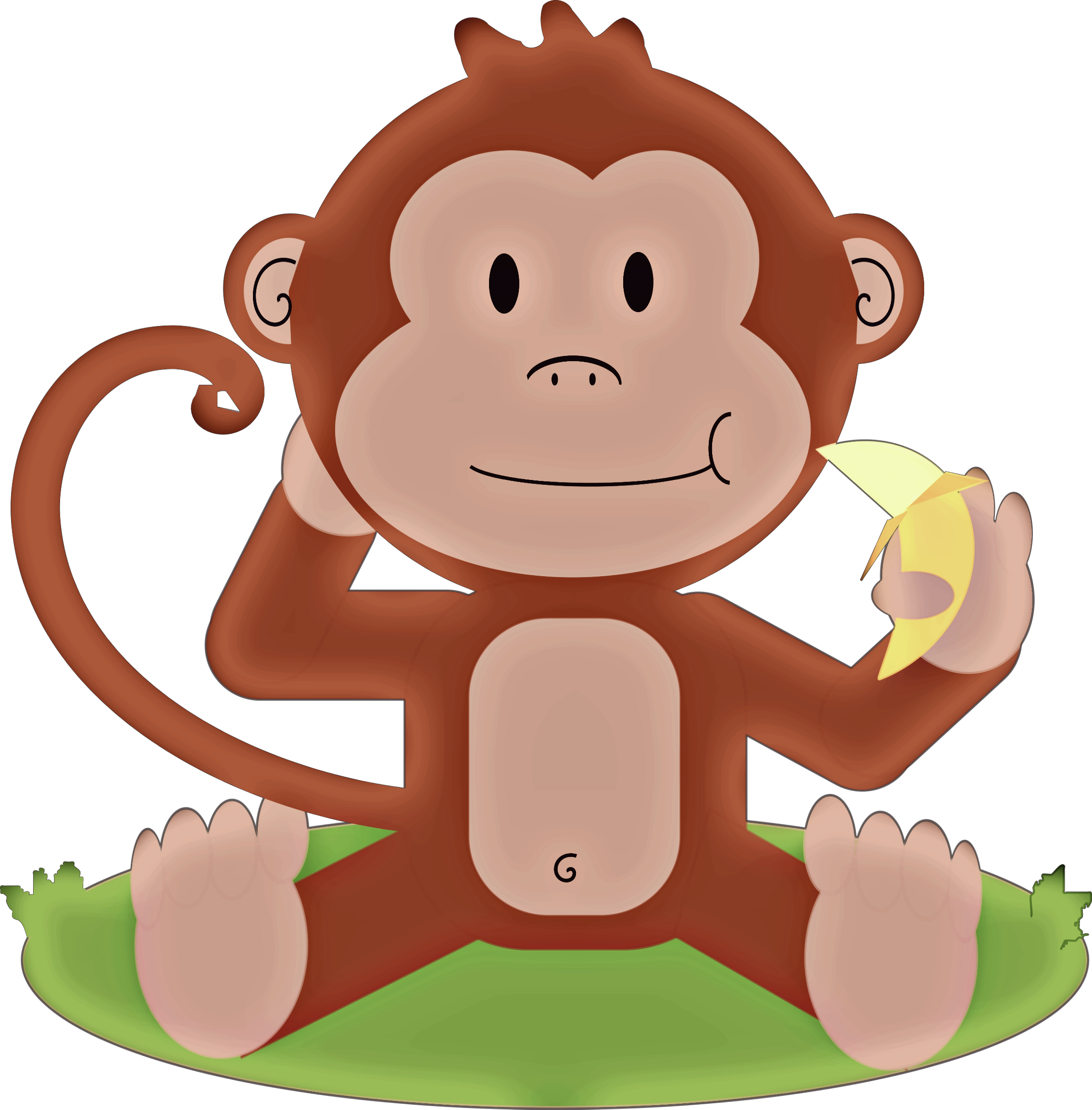 Download Cartoon Monkey No Background - ClipartKey