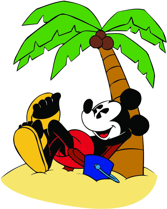Download Mouse Water Classic - Mickey And Minnie Beach - ClipartKey