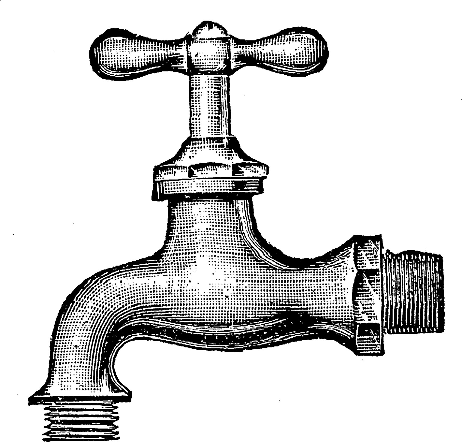 Download Garden Tap Line Drawing - ClipartKey