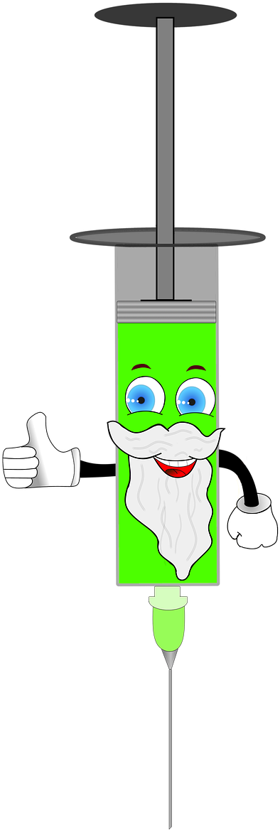 Download Syringe Clip Art Vaccination - Cartoon - ClipartKey