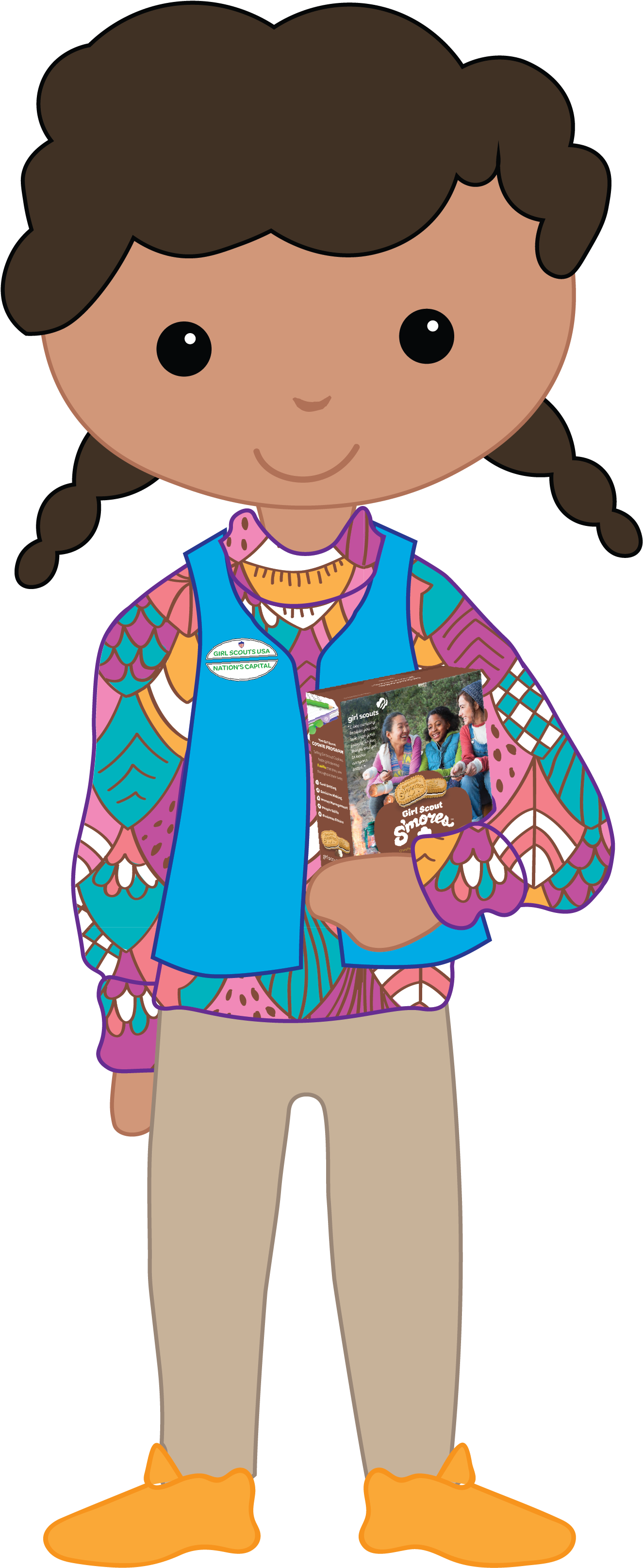 Download Clip Art Daisy Girl Scouts Clip Art - Girl Scout Girl ...