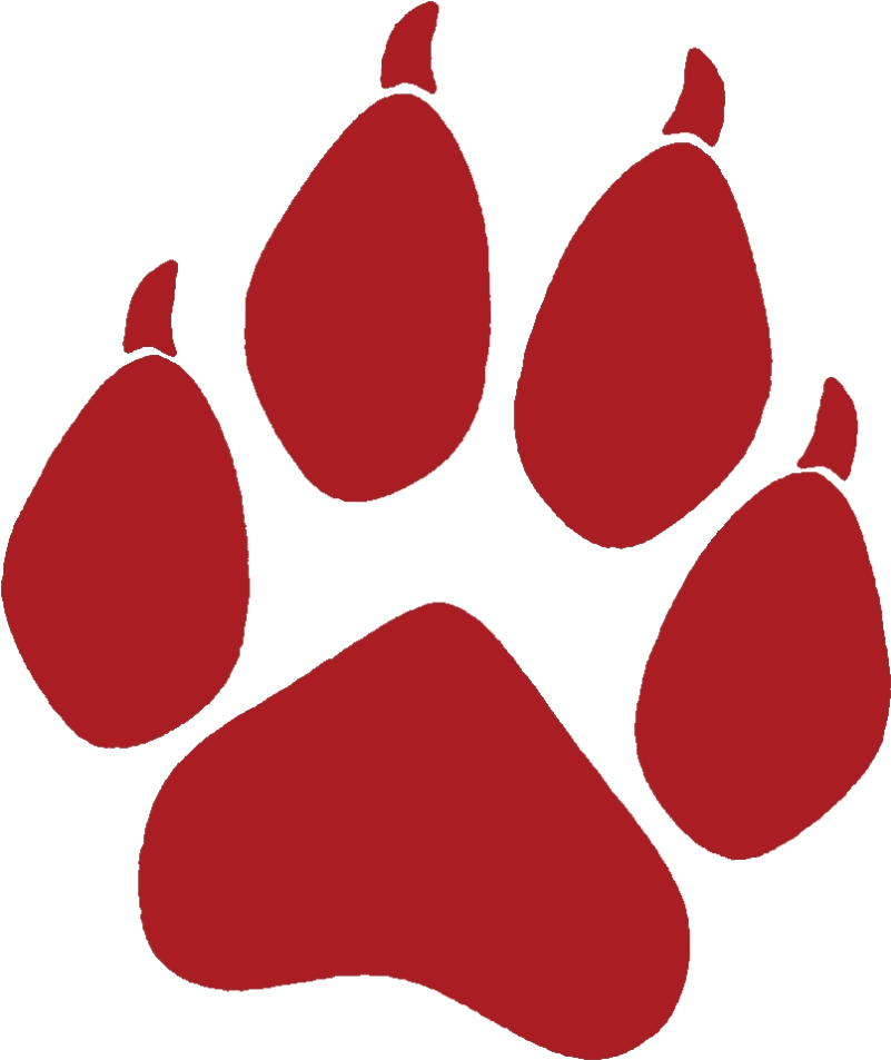 Download Wolf Paw Prints Clip Art - Wolf Paw Print Silhouette - ClipartKey
