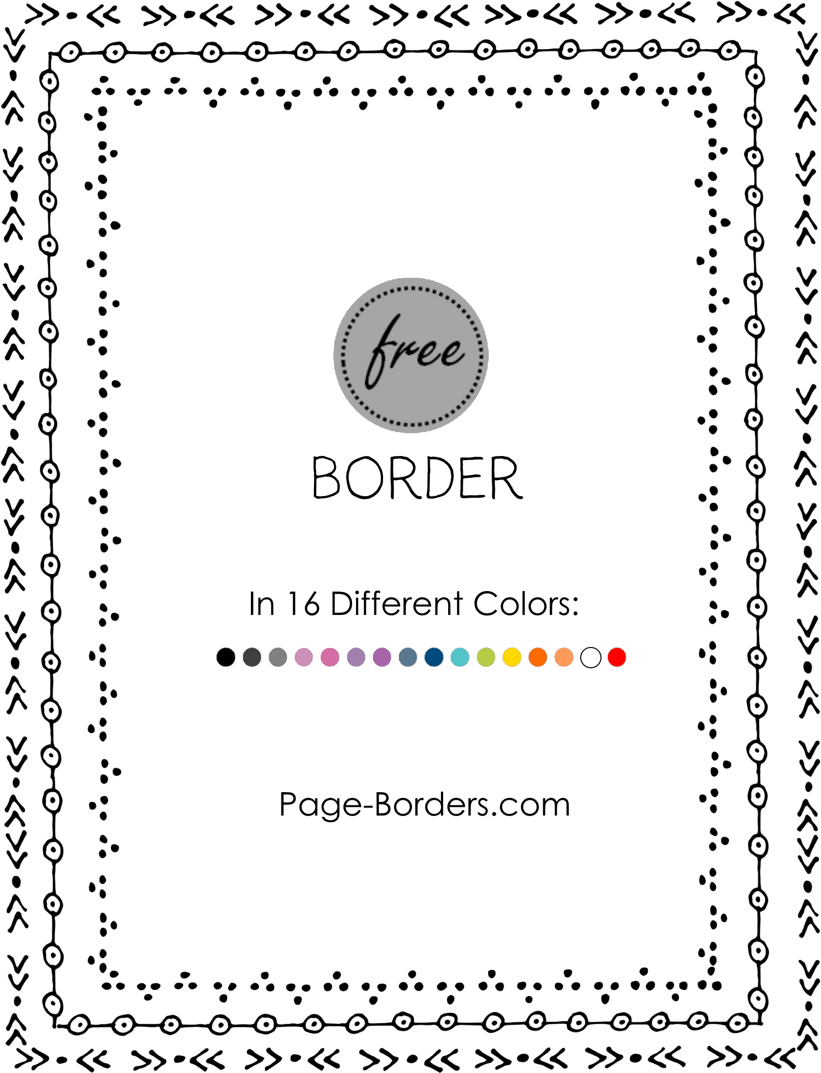 Download Doodle Border Png - Doodle Page Borders Free - ClipartKey