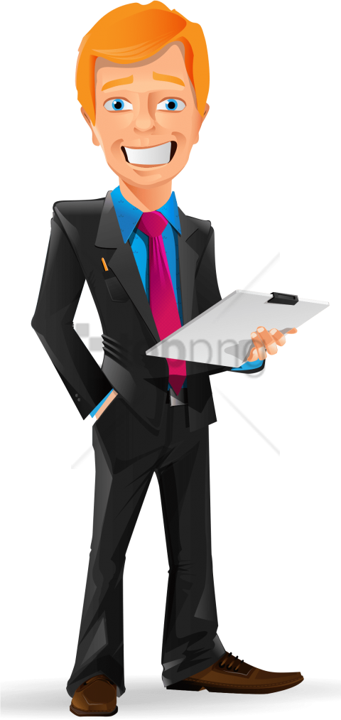 Download Transparent Confident Person Clipart - Cartoon Man Transparent ...