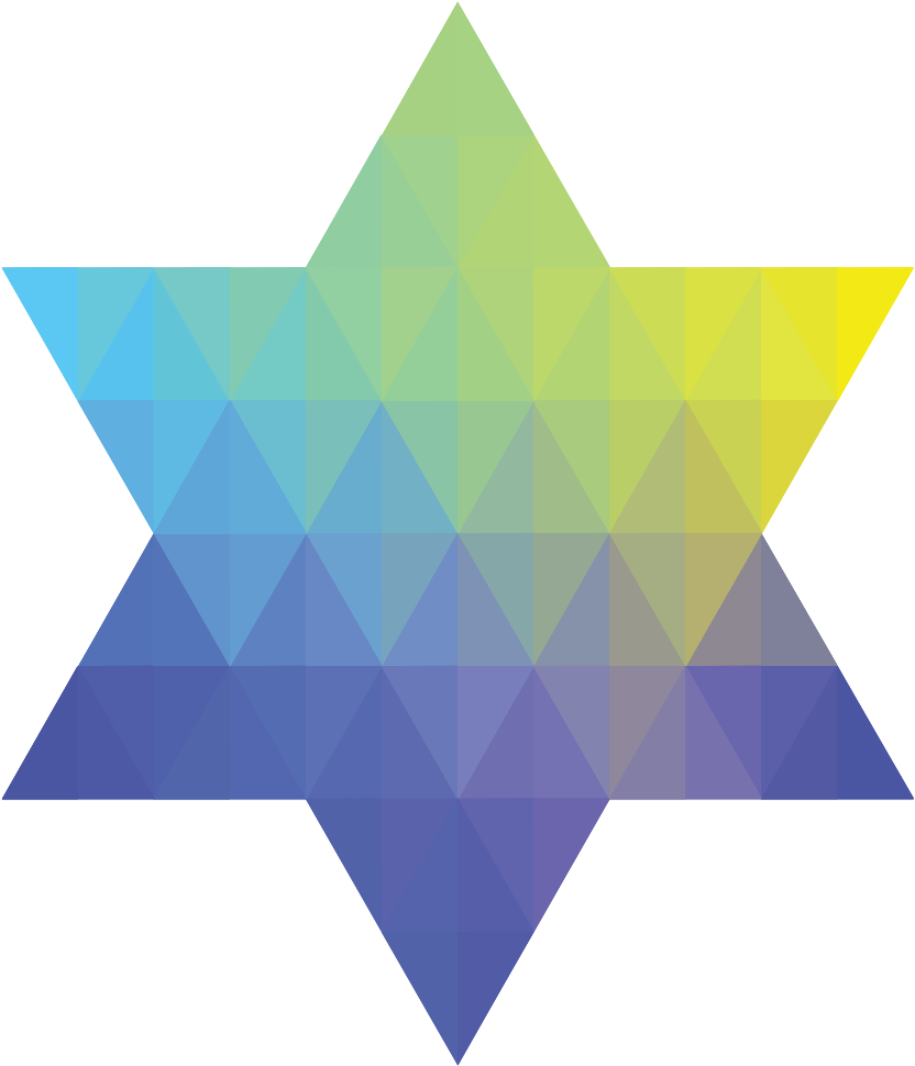 Download Geometric Jewish Star Of David Iii - Triangle - ClipartKey