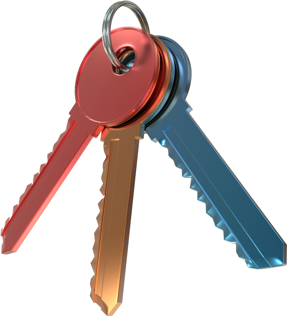 Download 3d Key [png 1600x1600] Png - Key - ClipartKey