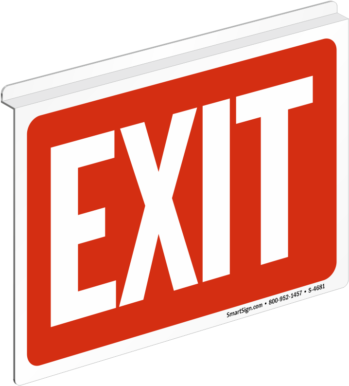 Download Exit Sign - ClipartKey