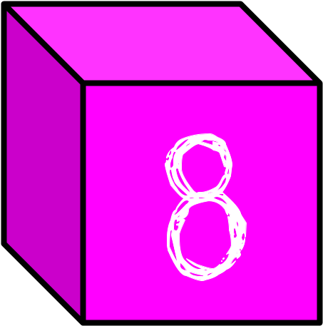 Download Number Block, Eight, 8, Violet - ClipartKey