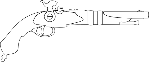 Download Percussion Cap Musket Gun Vector Image - Musket Outline ...