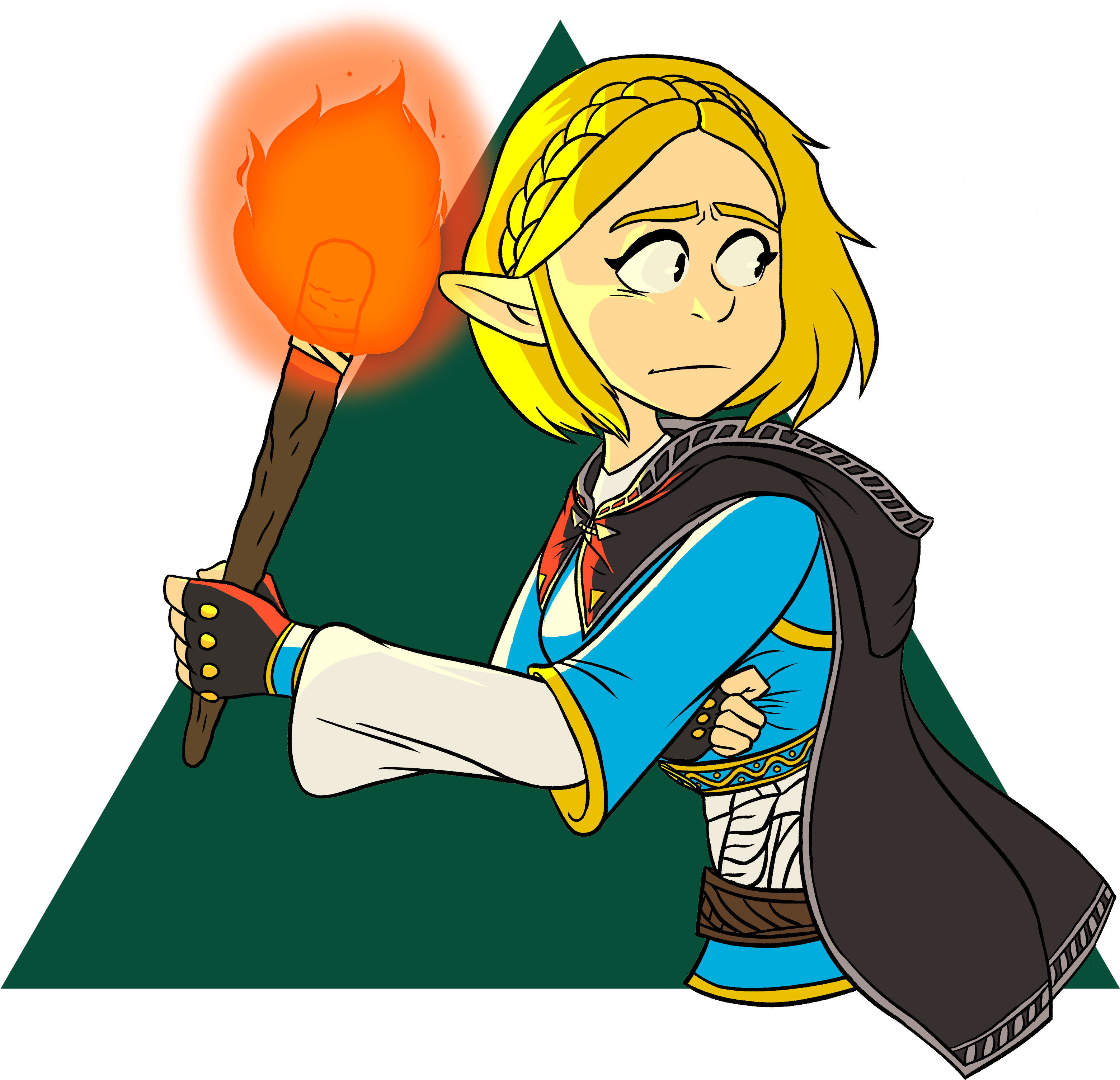 Download Botw 2 Zelda - Cartoon - ClipartKey