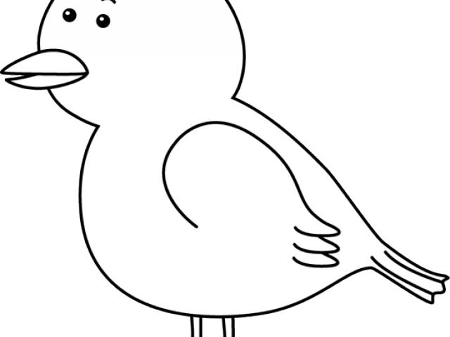 Download Bird Clipart Outline - ClipartKey
