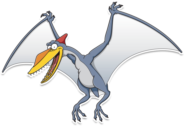 Download Cartoon Pterosaur - Pterodactyl Cartoon - ClipartKey
