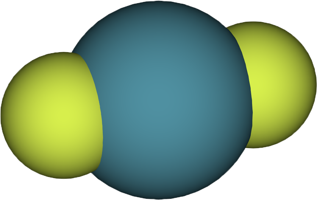 Download Transparent Molecule Clipart - Beryllium Fluoride - ClipartKey