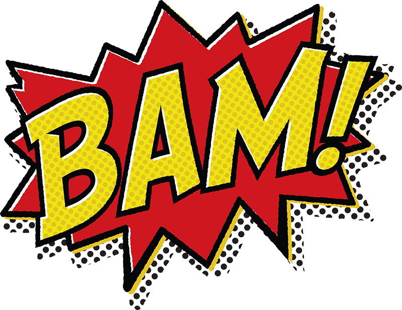 Download Comic Book Bam Pow - ClipartKey