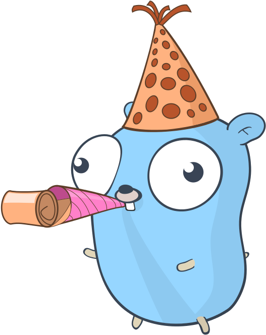 Download Golang Gopher Party - ClipartKey