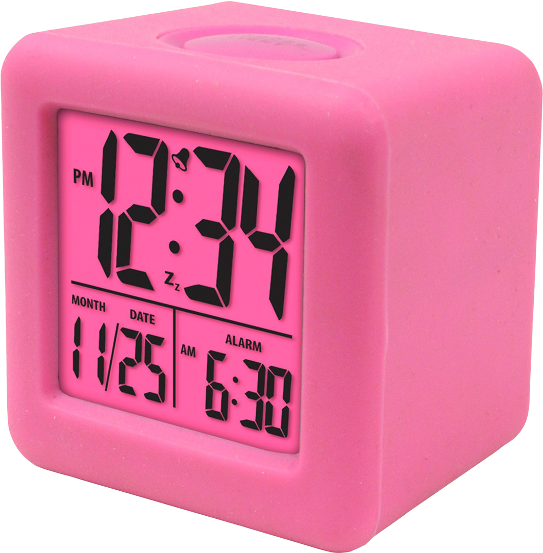 Download Transparent Digital Clock Clipart - Cube Alarm Clock - ClipartKey