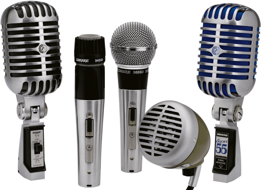 Download Classic Microphones - Shure Super 55 Deluxe Mic - ClipartKey