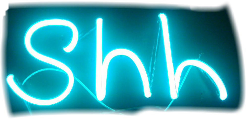 Download Shhh Freetoedit - Light - ClipartKey
