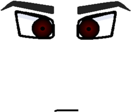 Download Dark Clipart Red Eyes - Roblox Face Template - ClipartKey