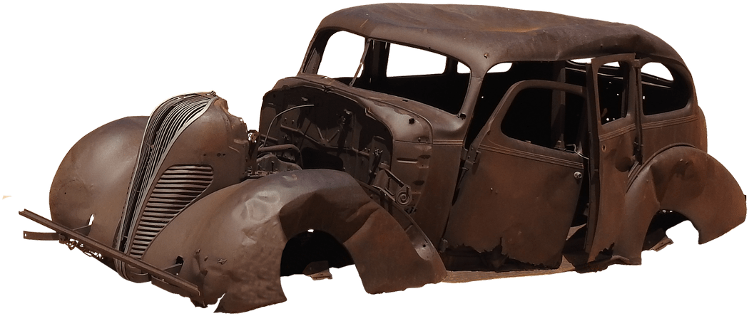 Download Old Rusty Car Png - Transparent Wrecked Car Png - ClipartKey