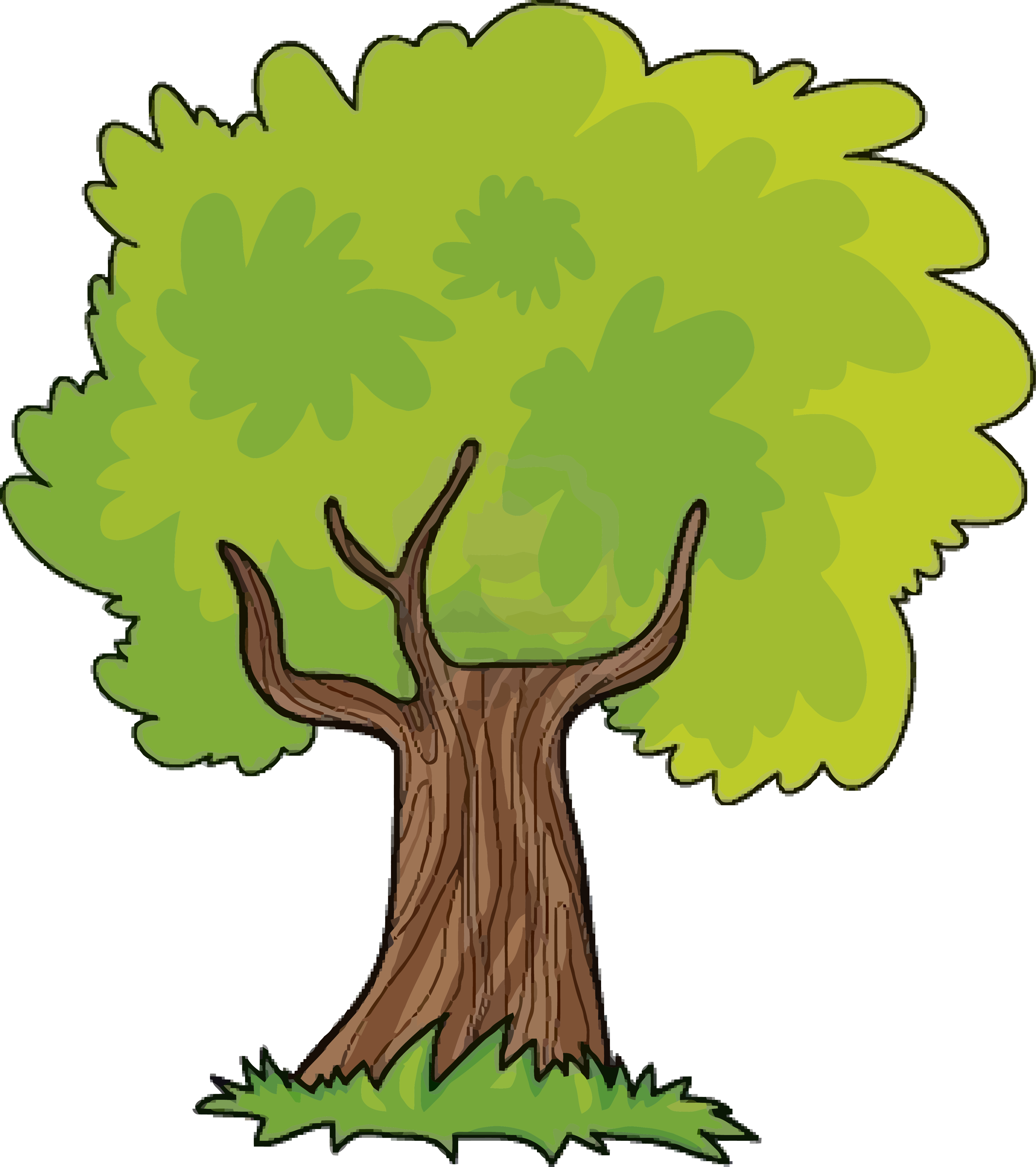 Download New Green Tree Clipart Png - Cartoon Animated Tree - ClipartKey