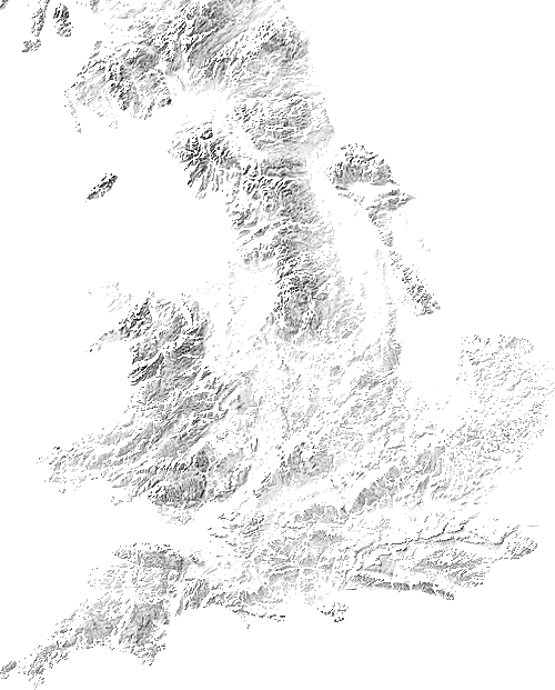 Download Relief Map - Black And White Relief Map Uk - ClipartKey