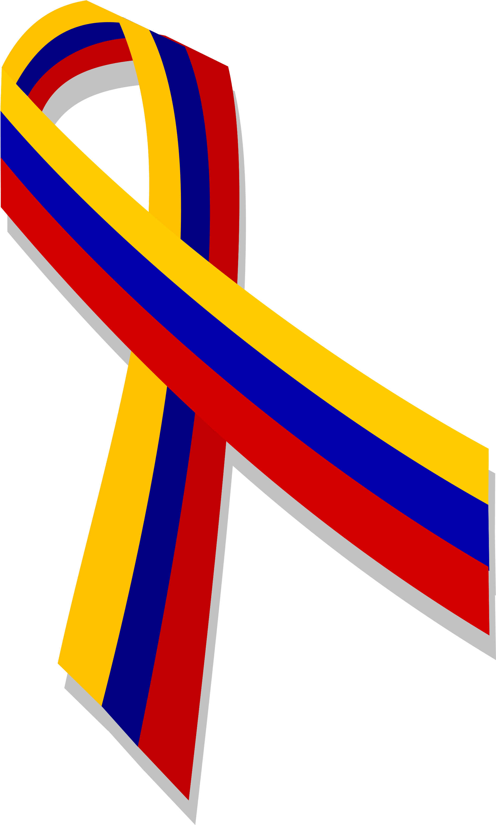 Download Colombia Ribbon Png Clipart , Png Download - Colombian Flag ...