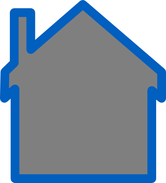 Download Blue House Six Svg Clip Arts - ClipartKey