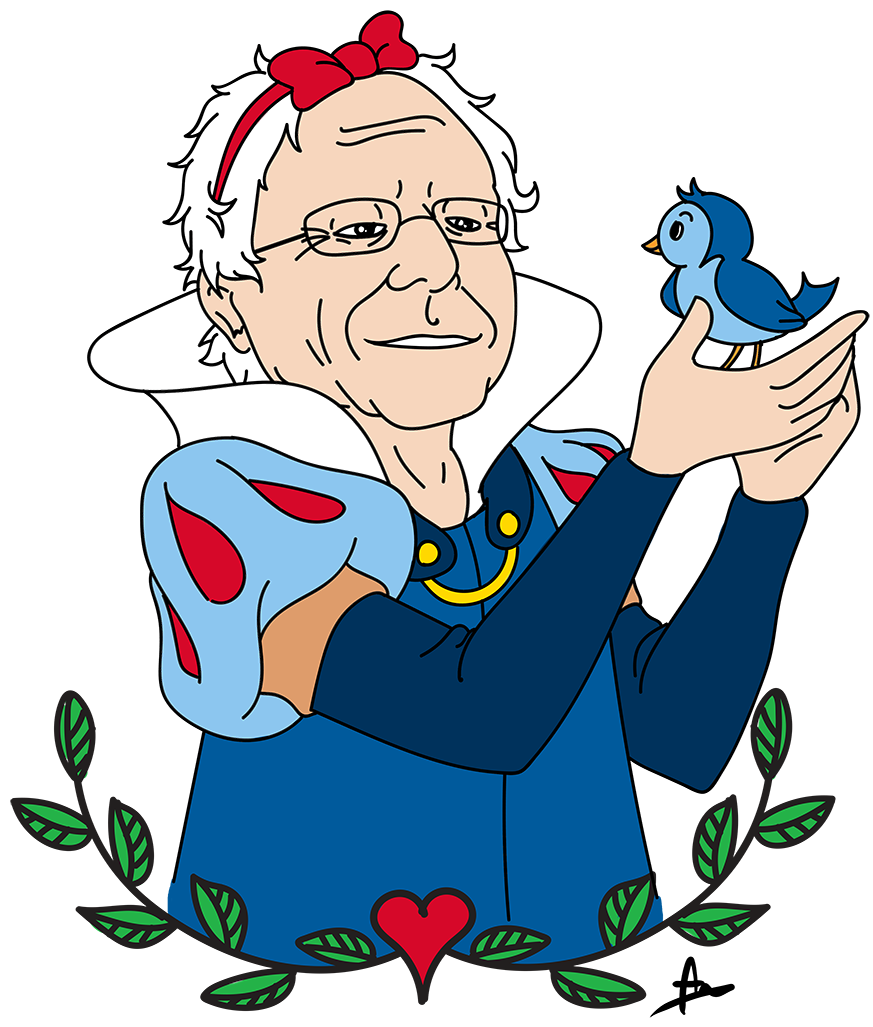 Download Bernie Sanders Bird Art - ClipartKey