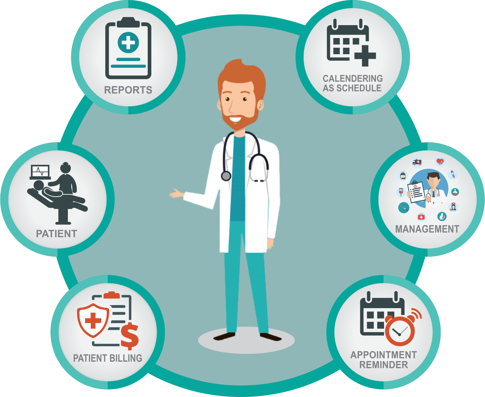 Download The Clinic Manager - Cartoon - ClipartKey