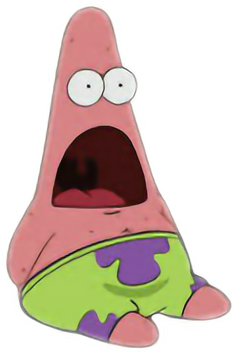Download #patrickstar #memes #shook - Surprised Patrick Transparent ...