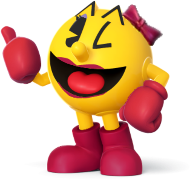 Download Ms Pacman Png - Pacman Super Smash Bros - ClipartKey