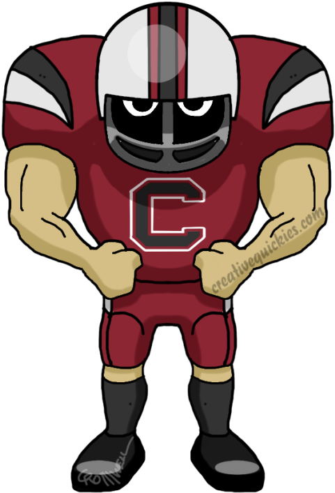 Download Usc Gamecock Clipart - Raiders Cartoon Football Player ...